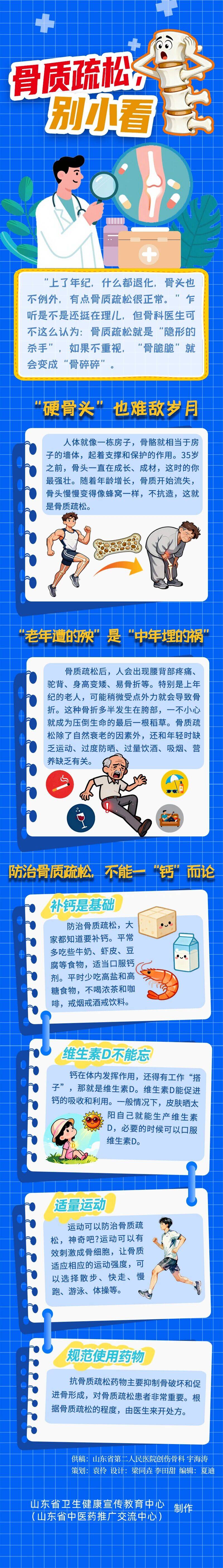 东昌府区卫生健康局 - 老年人健康科普 - 骨质疏松，别小看！